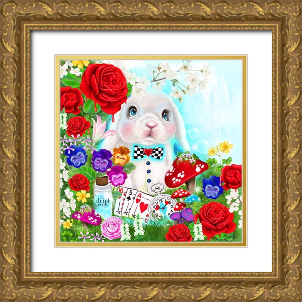 Sheena Pike Art 12x12 Gold Ornate Wood Framed with Double Matting ...