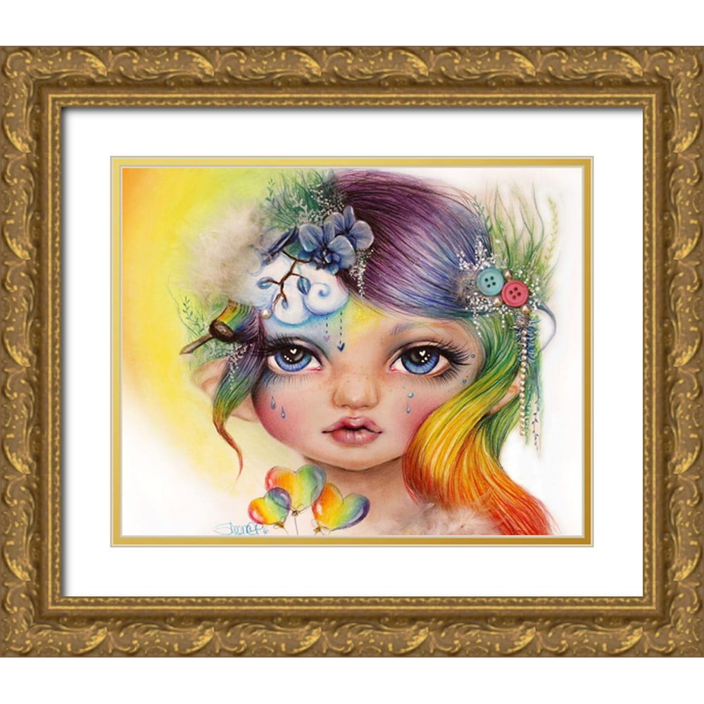 Sheena Pike Art 14x12 Gold Ornate Wood Framed with Double Matting Museum Art Print Titled ...