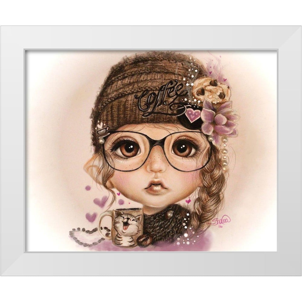 Sheena Pike Art 14x12 White Modern Wood Framed Museum Art Print Titled - Java Joanna - Walmart.com
