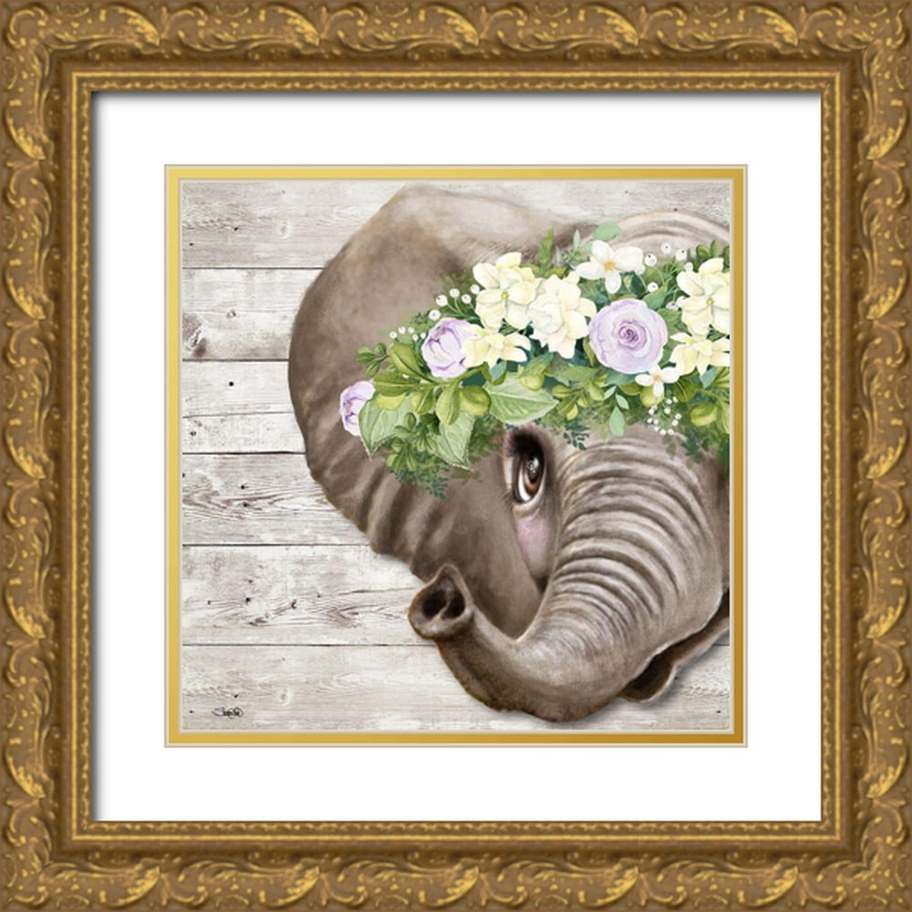 Sheena Pike Art 15x15 Gold Ornate Wood Framed with Double Matting ...