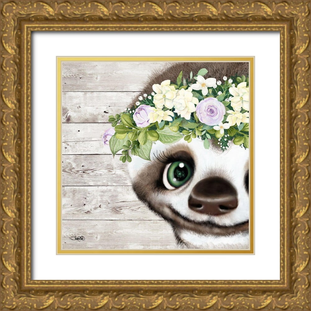 Sheena Pike Art 20x20 Gold Ornate Wood Framed with Double Matting ...