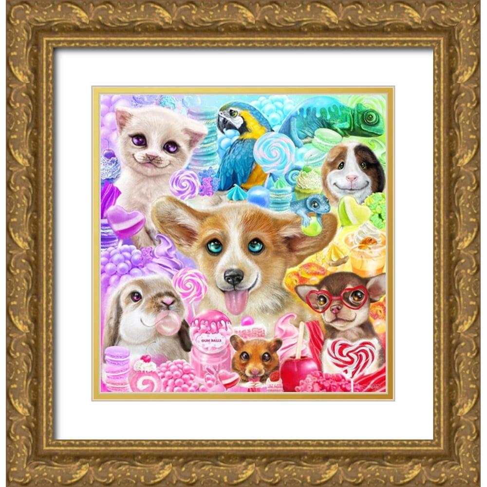Sheena Pike Art 26x27 Gold Ornate Wood Framed with Double Matting ...