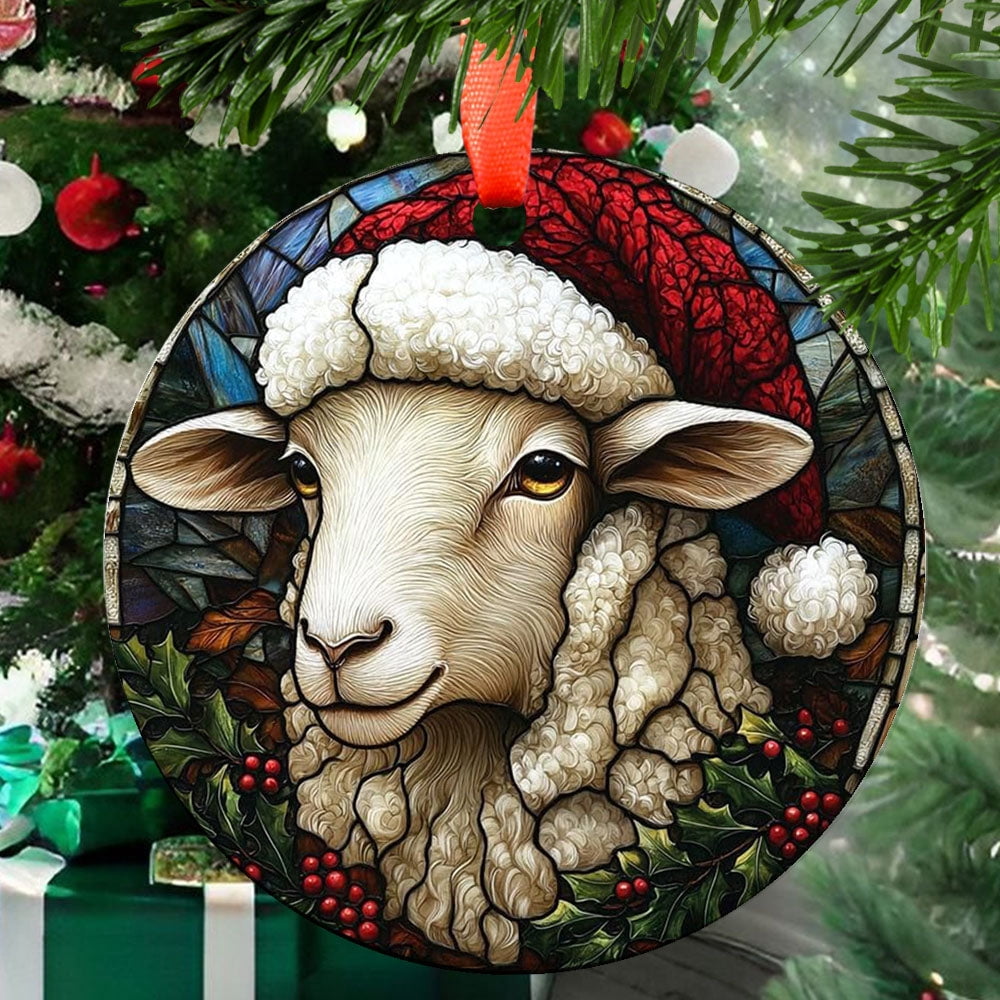 Sheep 141 Ceramic/Acrylic Christmas Ornament, Mother Appreciation ...