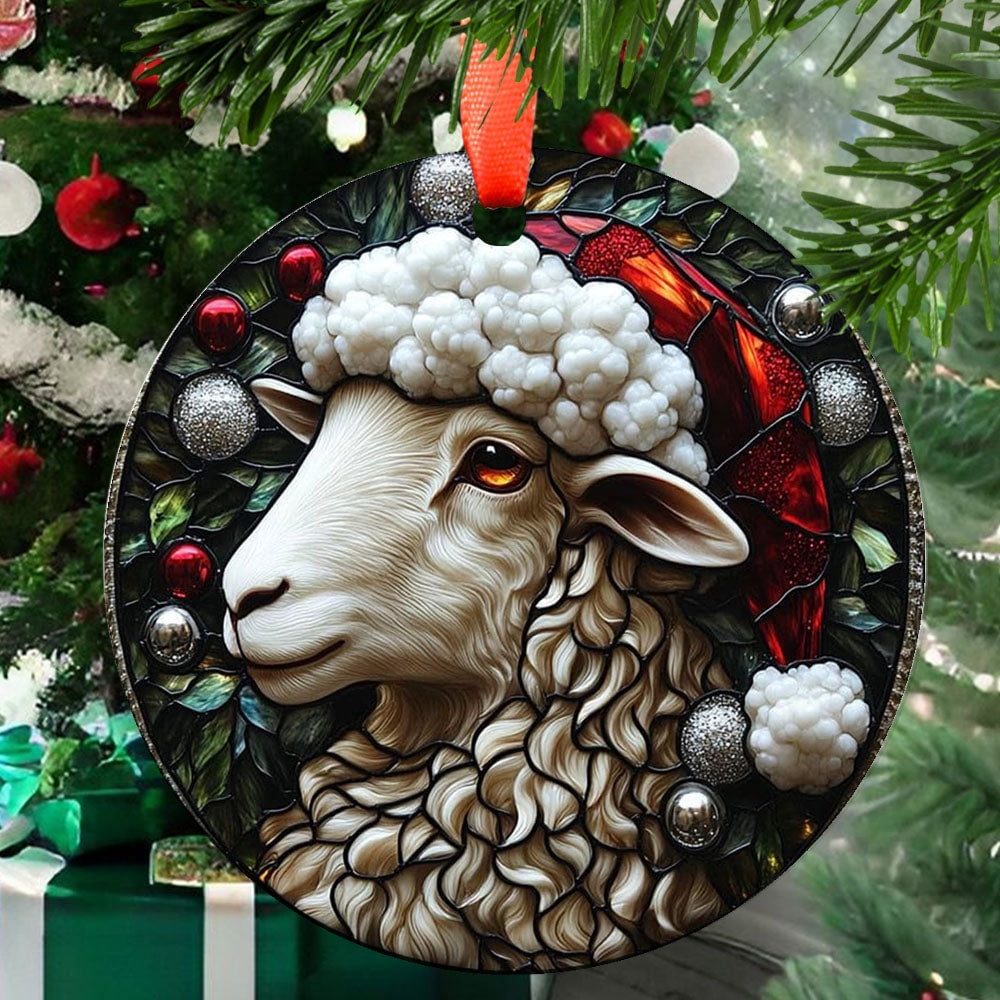 Sheep 16 Ceramic/Acrylic Christmas Ornament, Autumn Feast Accent ...