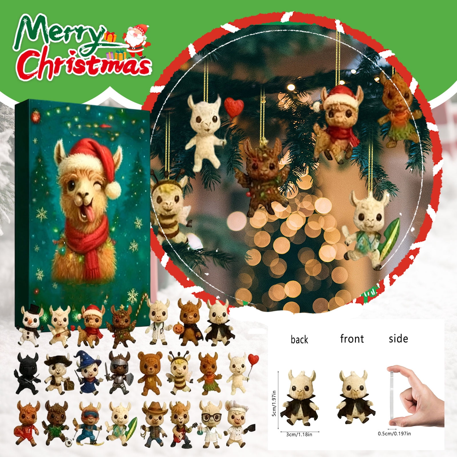Sheep Advent Calendar,Christmas Animal Advent Calendar 24Days ...