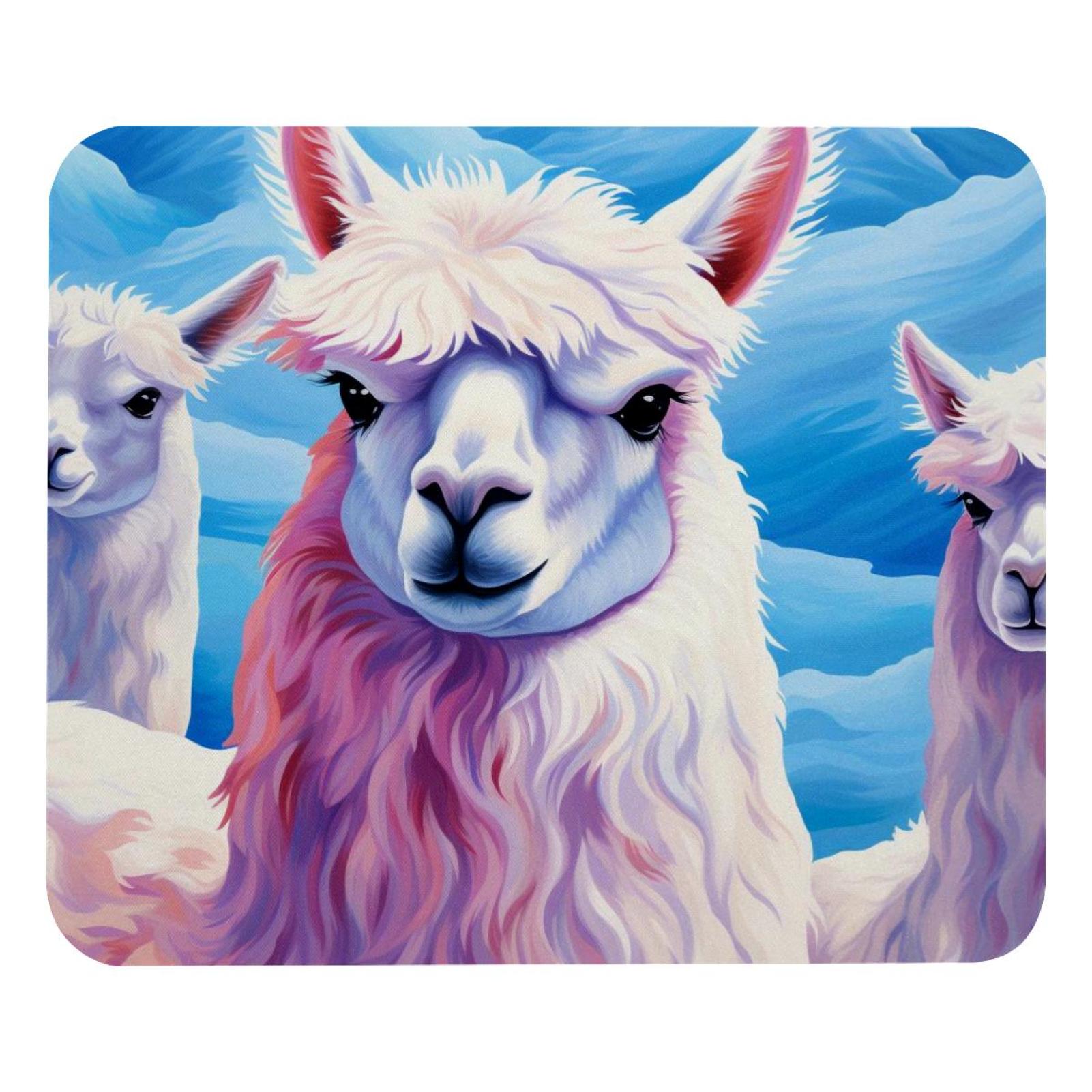 Sheep Animal Cartoon Non-Slip Rubber Bottom Personalized Custom Square ...