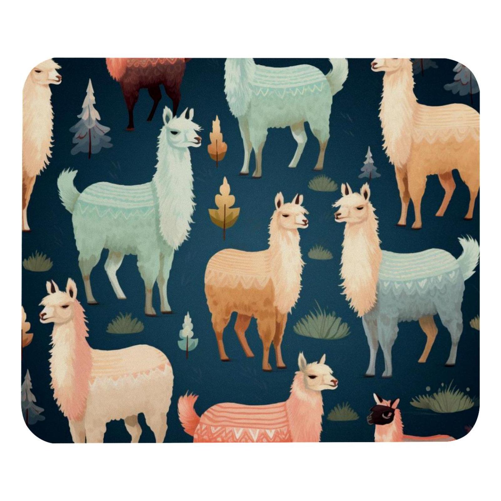 Sheep Animal Cartoon Non-Slip Rubber Bottom Personalized Custom Square ...
