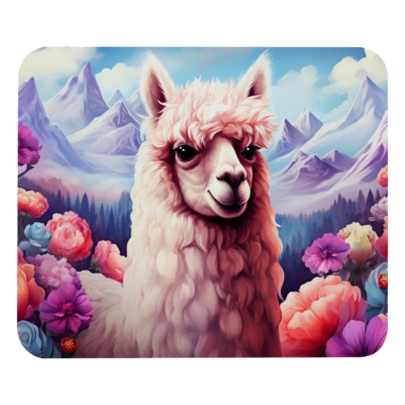 Sheep Animal Cartoon Non-Slip Rubber Bottom Personalized Custom Square ...