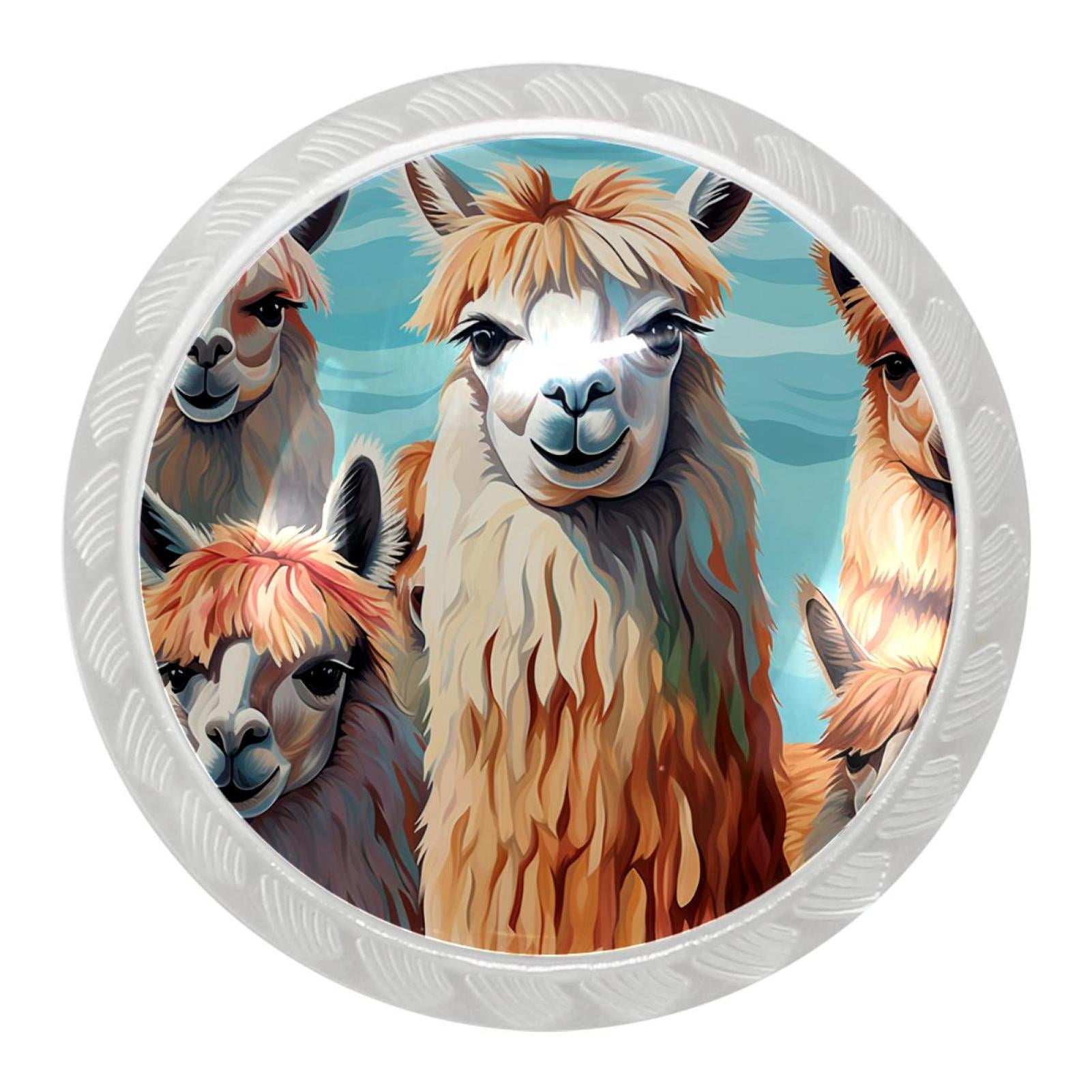 Sheep Animal Cartoon Pattern 4 PCS Cabinet Knob Drawer Knob Cabinet ...