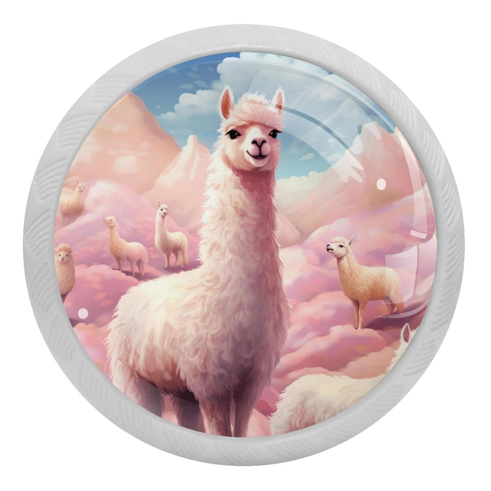 Sheep Animal Cartoon Pattern 4PCS Cabinet Knobs Pulls Fluorescent ...