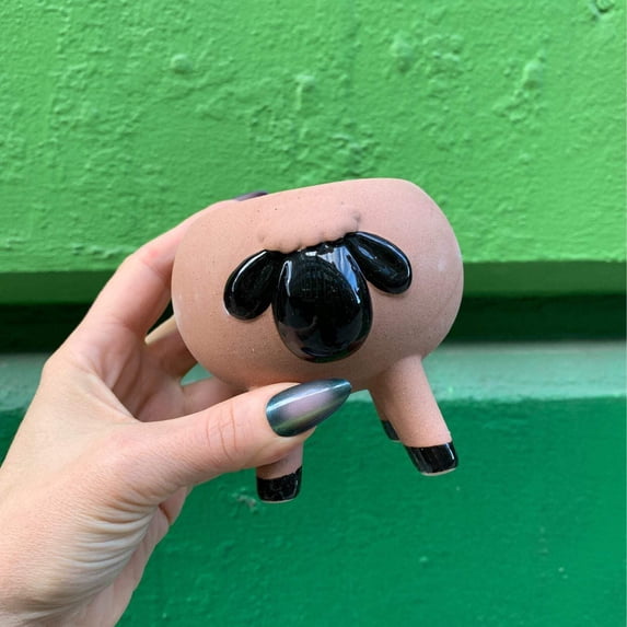 Sheep Animal Planter Pot Large | 3.5" Tall - Walmart.com