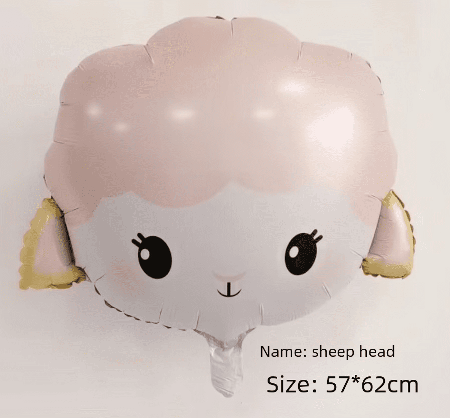 Sheep Balloon Shape Animal Sheep Aluminum Film Balloon Birthday Party ...