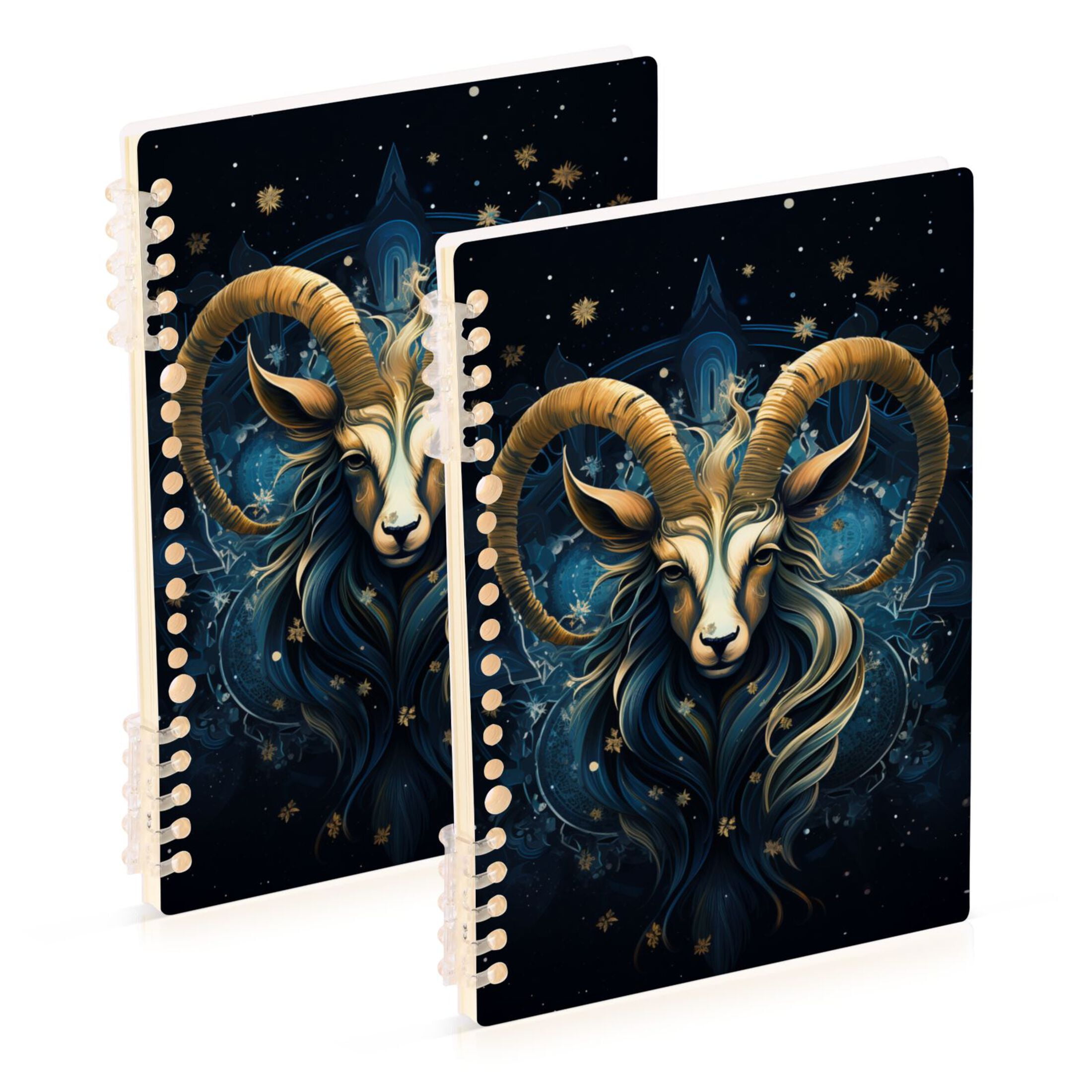 Sheep Blue Ring Binder Notebook Journey Note Diary College Ruled Spiral ...