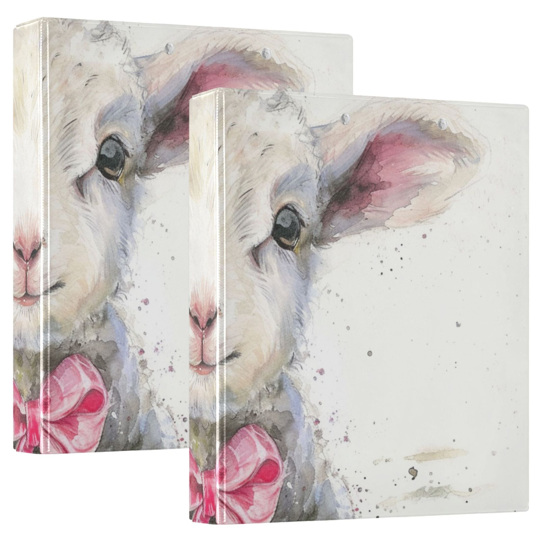 Sheep Bow 3 Ring Binders 1.5 inch Hardcover File Folders with Interior ...