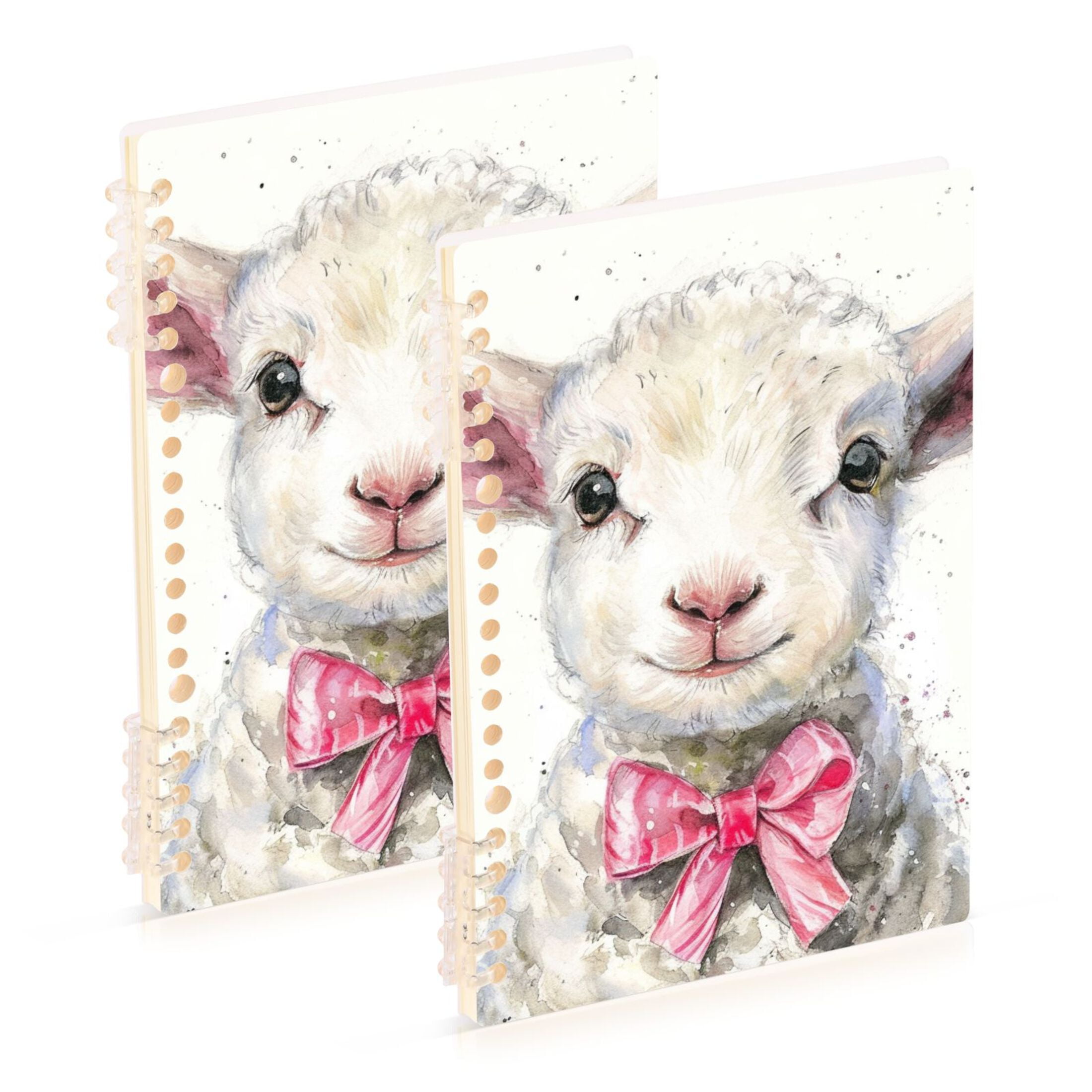 Sheep Bow Ring Binder Notebook Journey Note Diary College Ruled Spiral ...