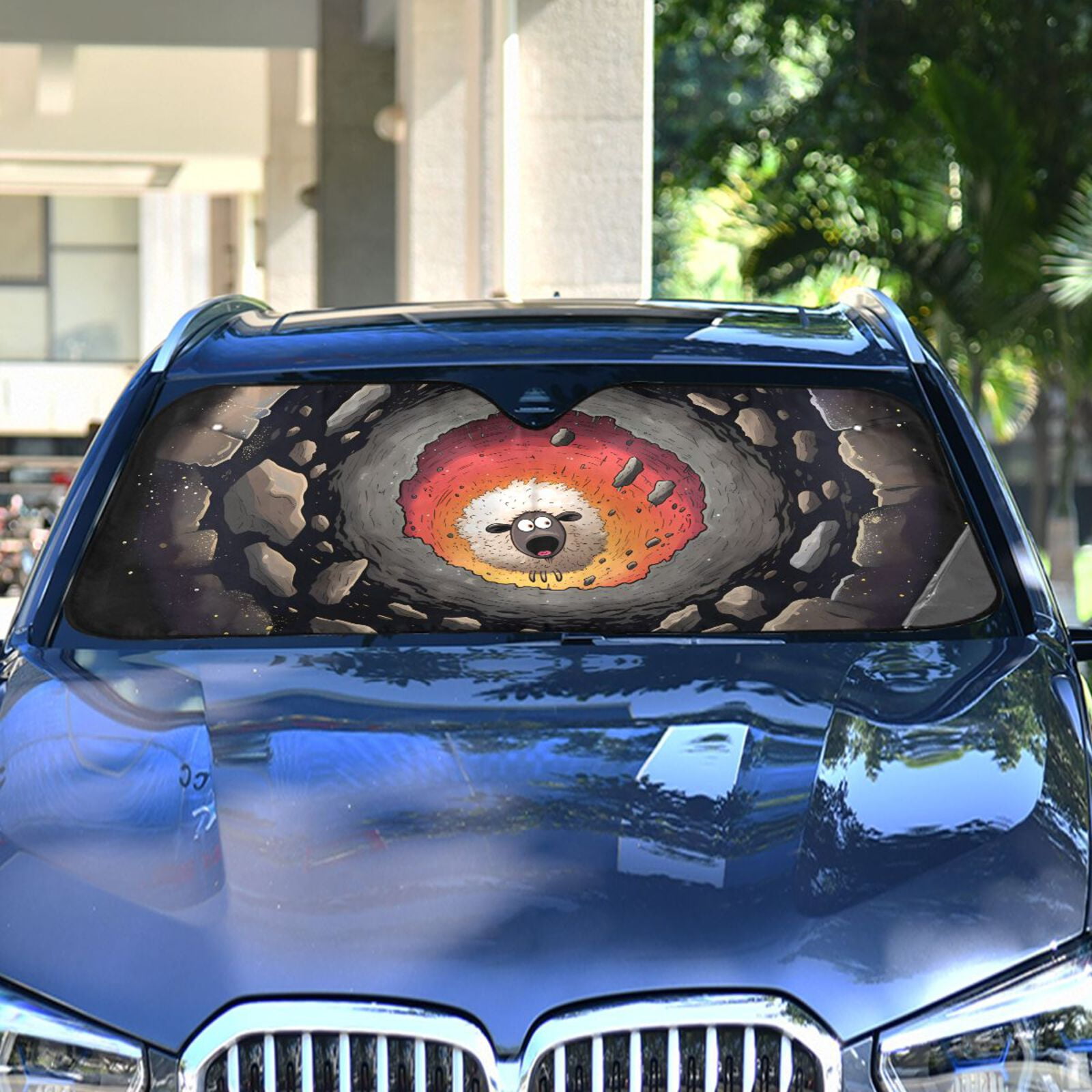 Sheep Cave Stones Automotive Front Car Windshield Sun Shade Reflector ...