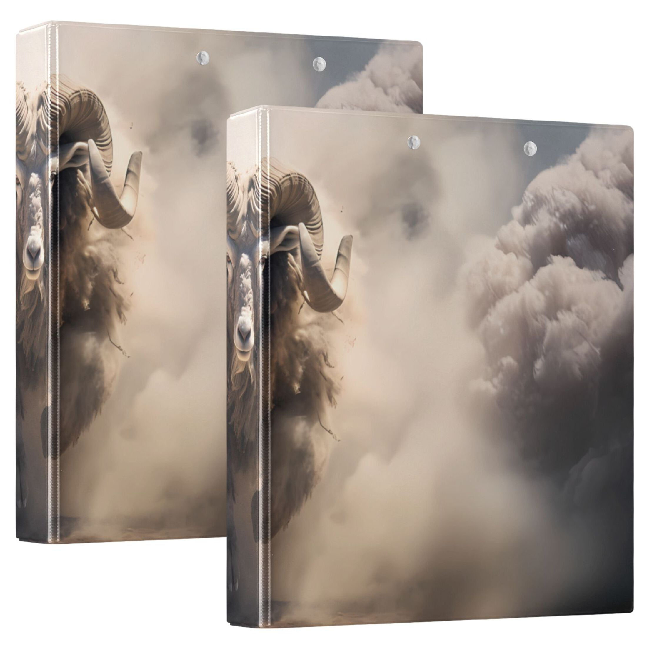 Sheep Clouds Run 3 Ring Binders 1.5 inch Hardcover File Folders with ...