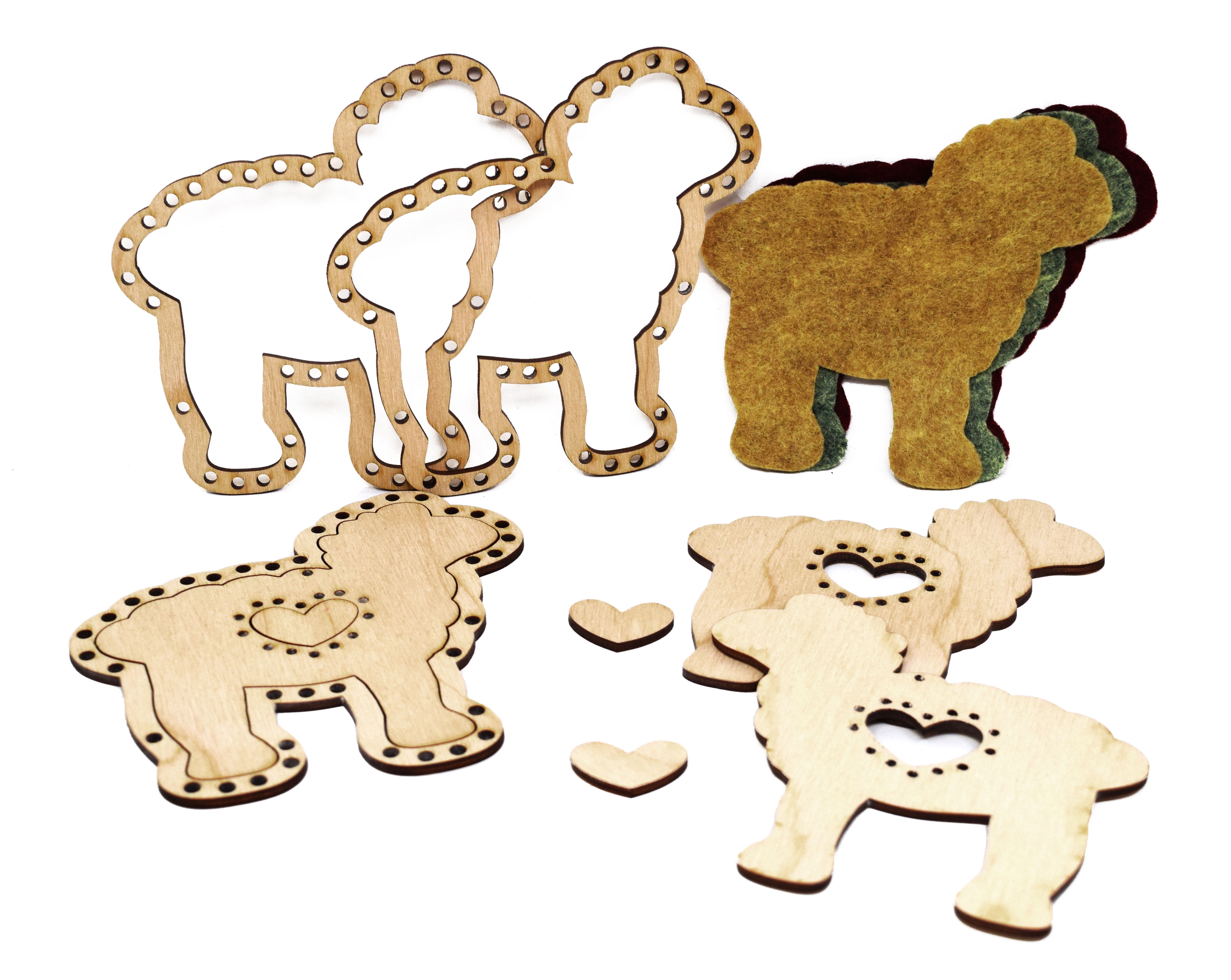 Sheep - DIY Weaving loom Set - 4.5 x 4.5 inch ornament mini looms ...