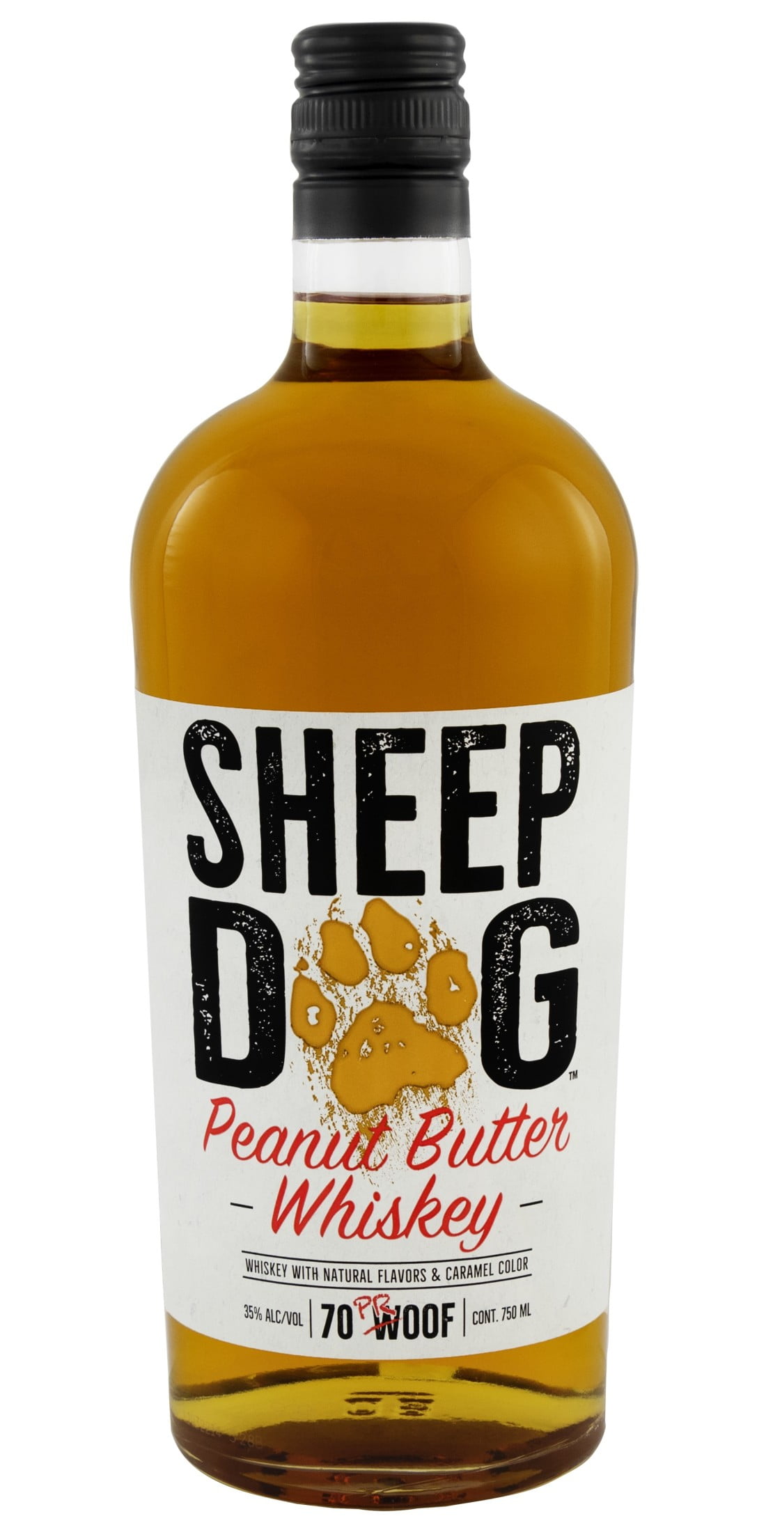 Sheep Dog Peanut Butter Whiskey, 750 ml Single Glass Bottle, 35% ABV 70 ...
