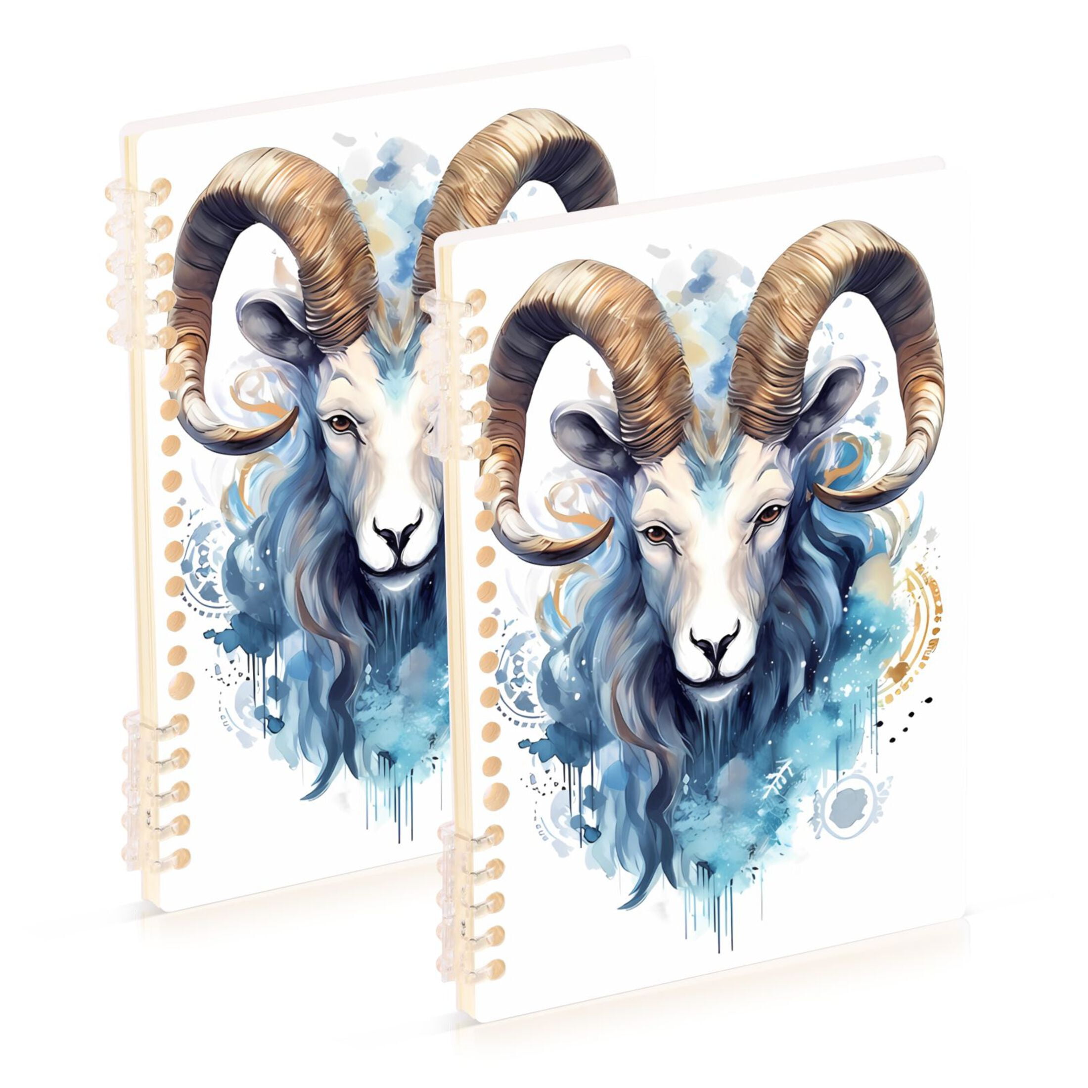 Sheep Head Ring Binder Notebook Journey Note Diary College Ruled Spiral ...