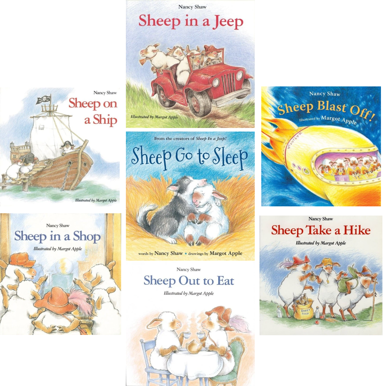 Sheep In A Jeep Set (7) : Sheep Go To Sleep; Sheep In A Shop; Sheep ...