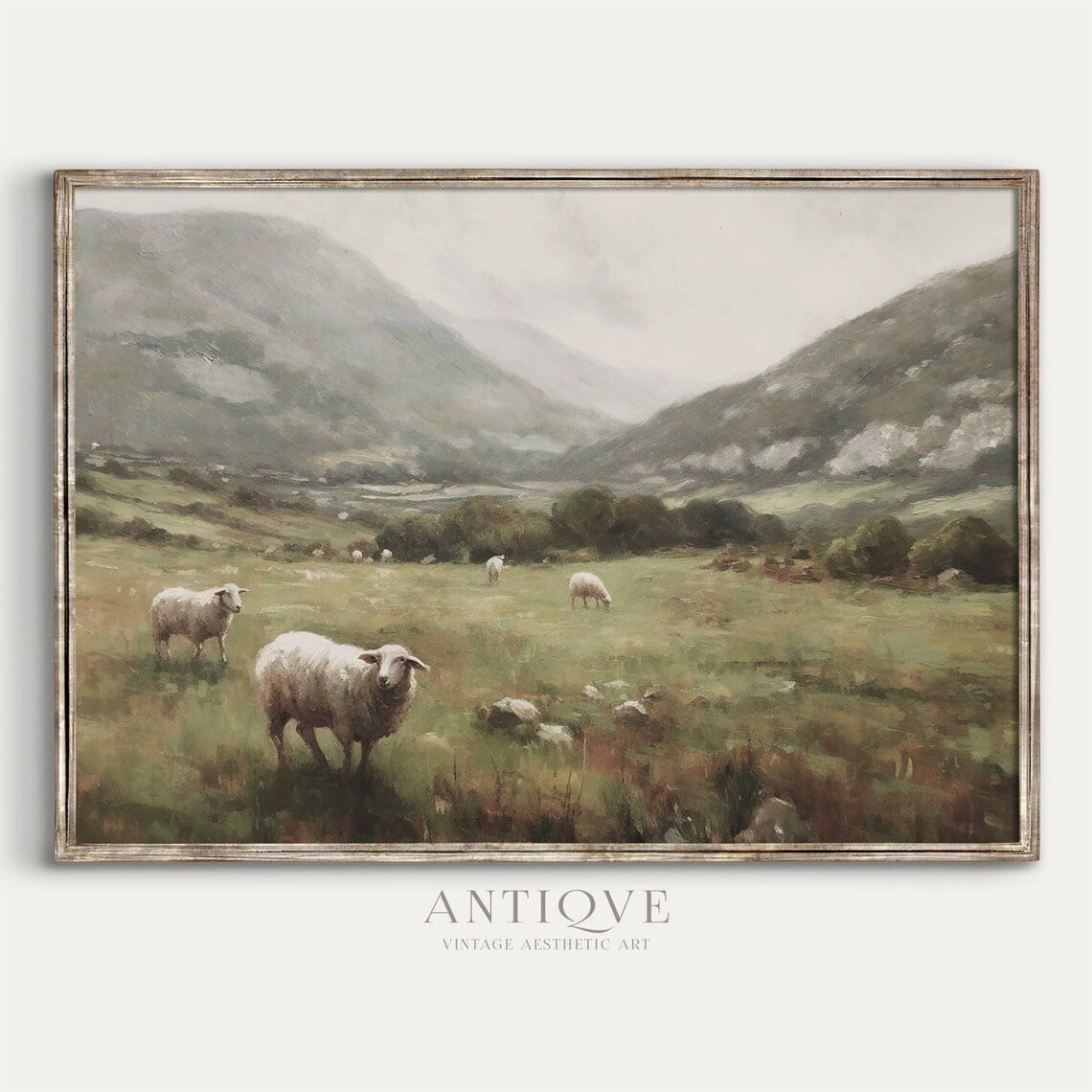 Sheep In The Irish Hills, Wall Art, St. Patrick'S, Irish Countryside ...