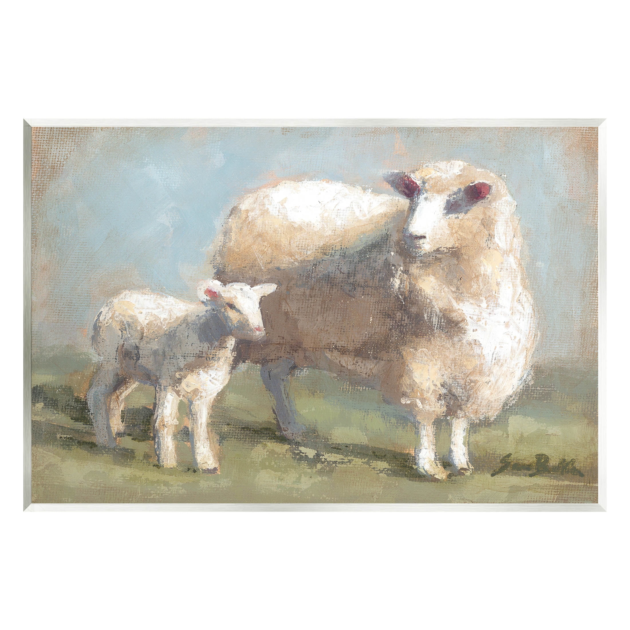 Brand Name Sheep Lamb Family Farm Animals & Insects Painting - Walmart.com