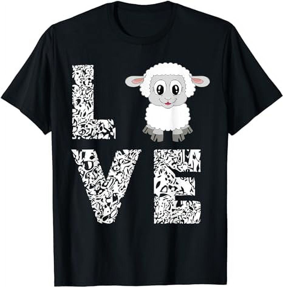 Sheep Lamb Love Livestock Farmer Cattle Sketch TShirts Gifts - Walmart.com