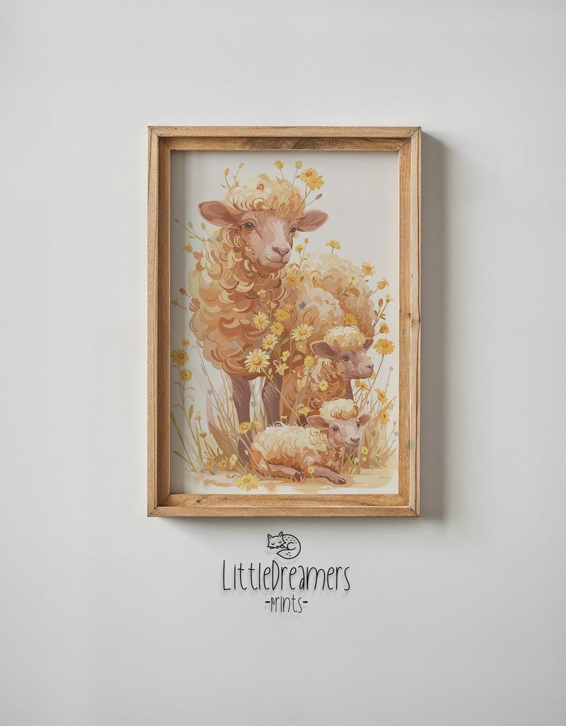 Sheep And Lamb Nursery Wall Art, Farm Animal Poster Printable ...