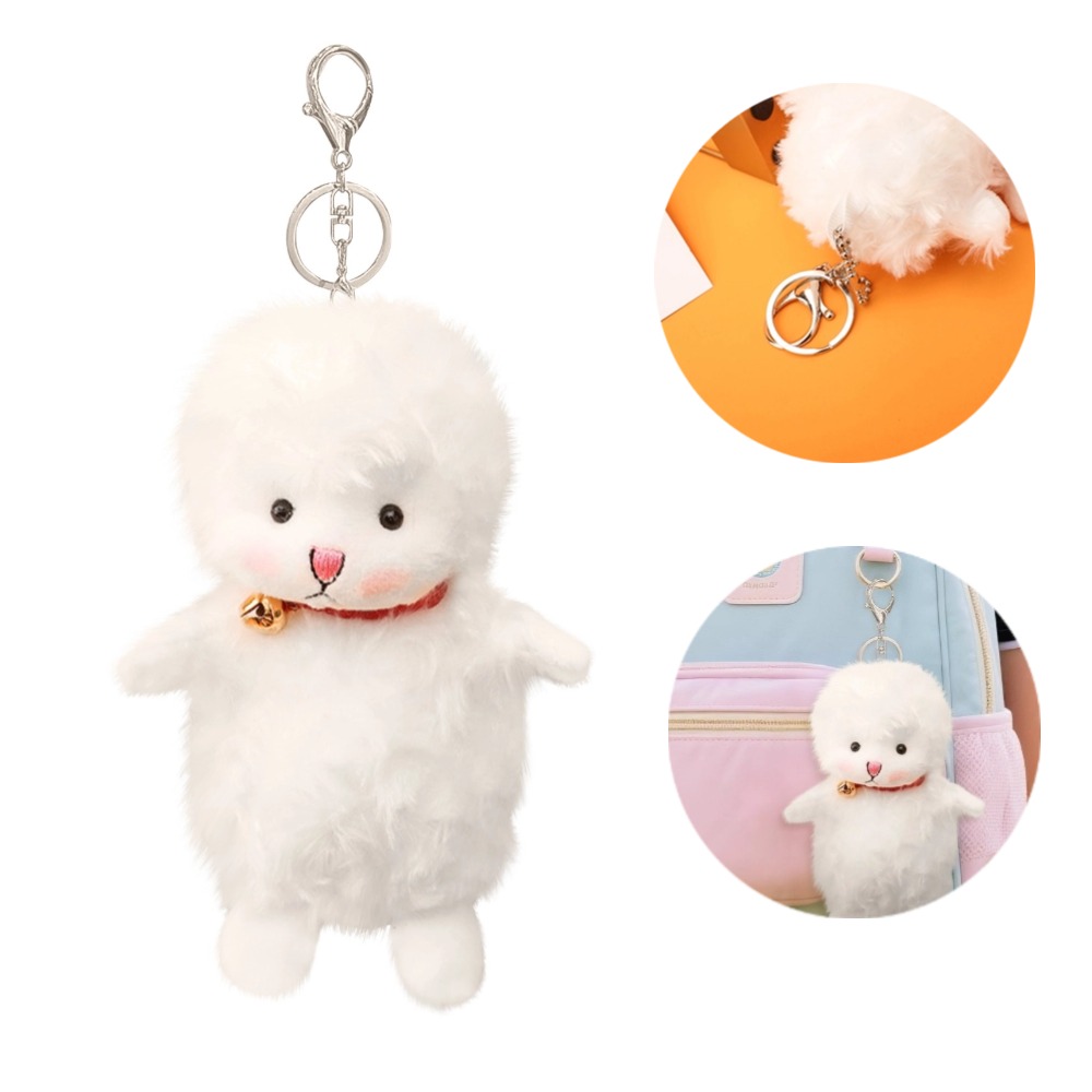 Sheep Plush Keychain Toy - 5.5 Inch Premium Fluffy Lamb Plush with ...