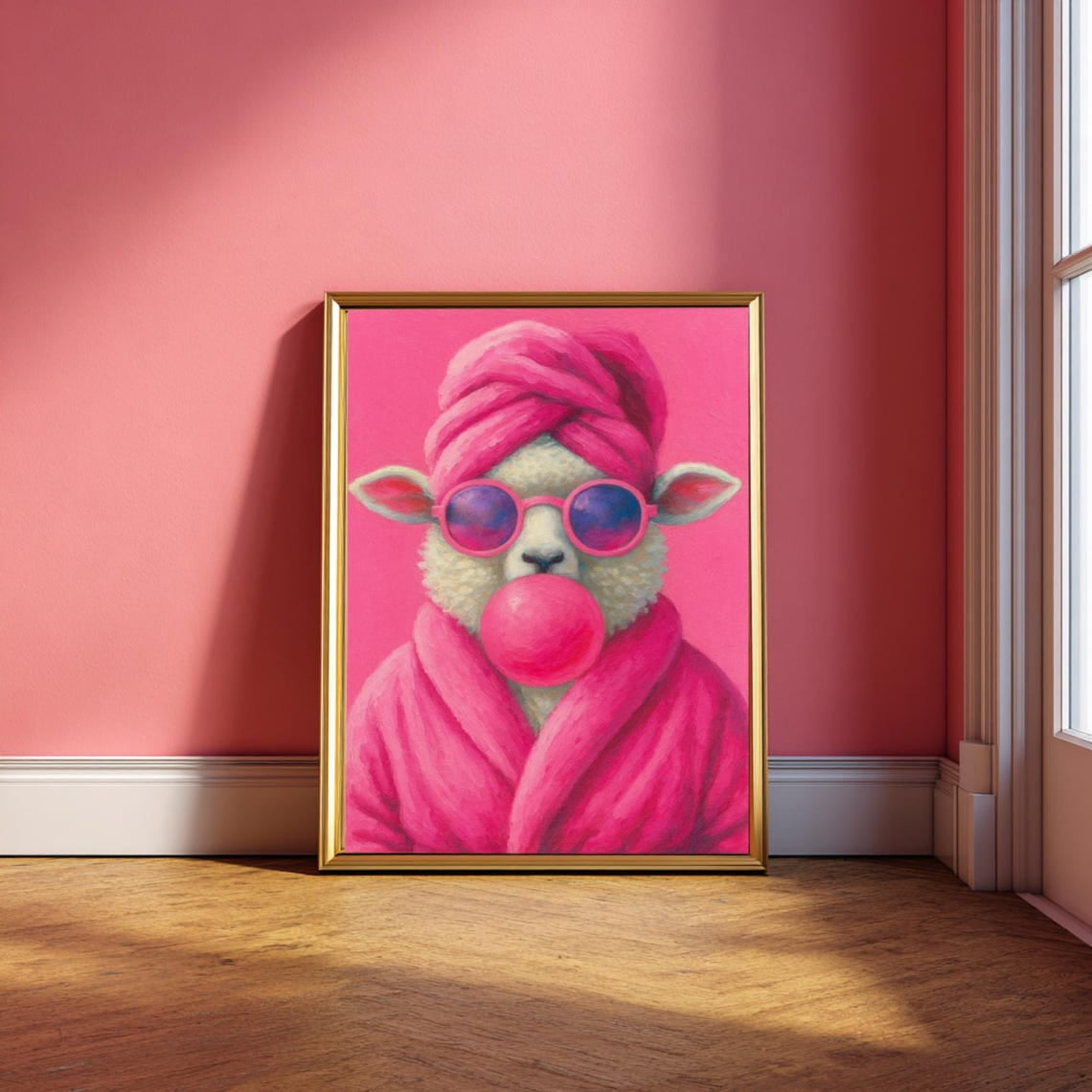 Sheep Pop Art Print Quirky Animal Wall Decor Poster Decor, Unframed ...