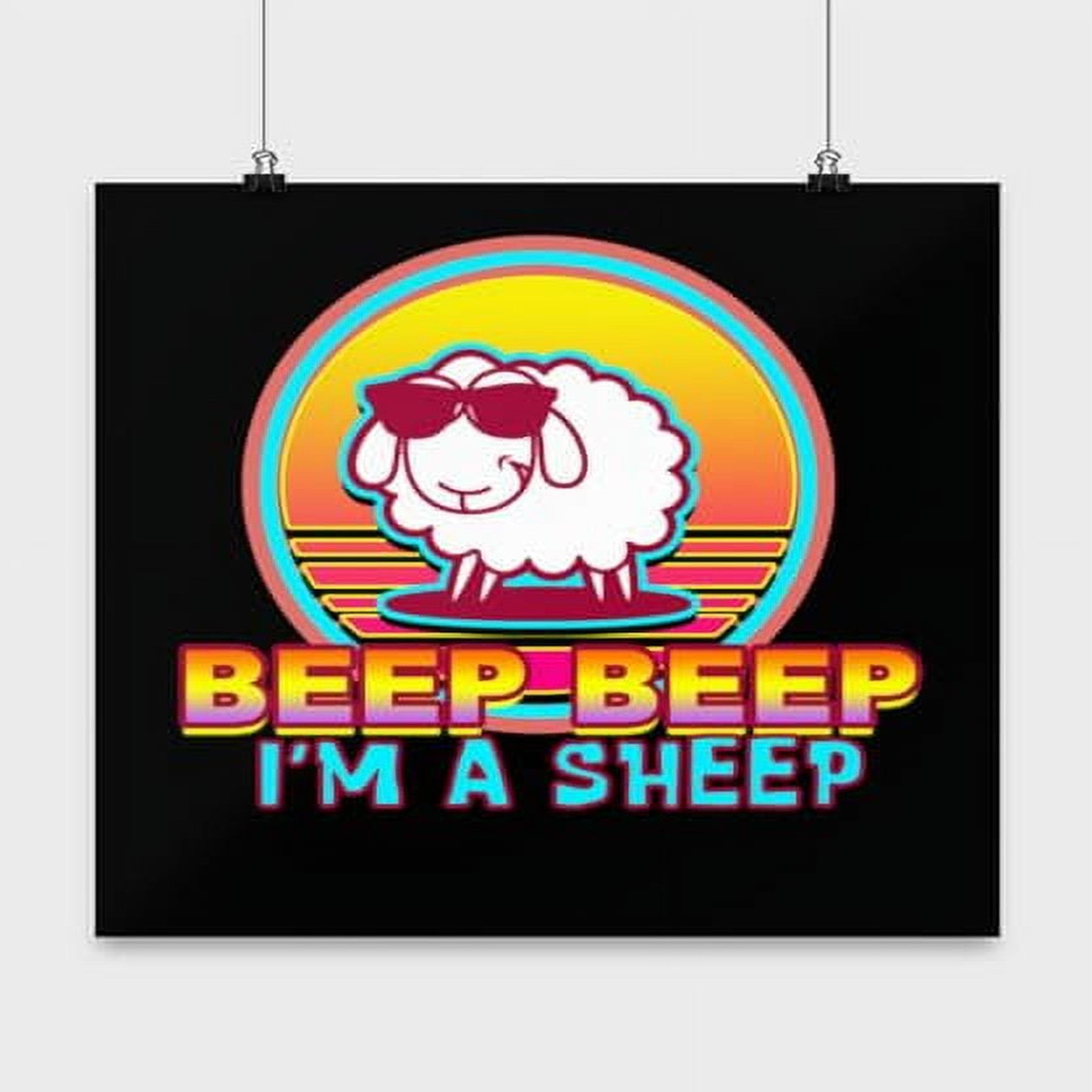 Sheep Poster - 13x13 Wall Art for Animal Lovers Gift - Walmart.com