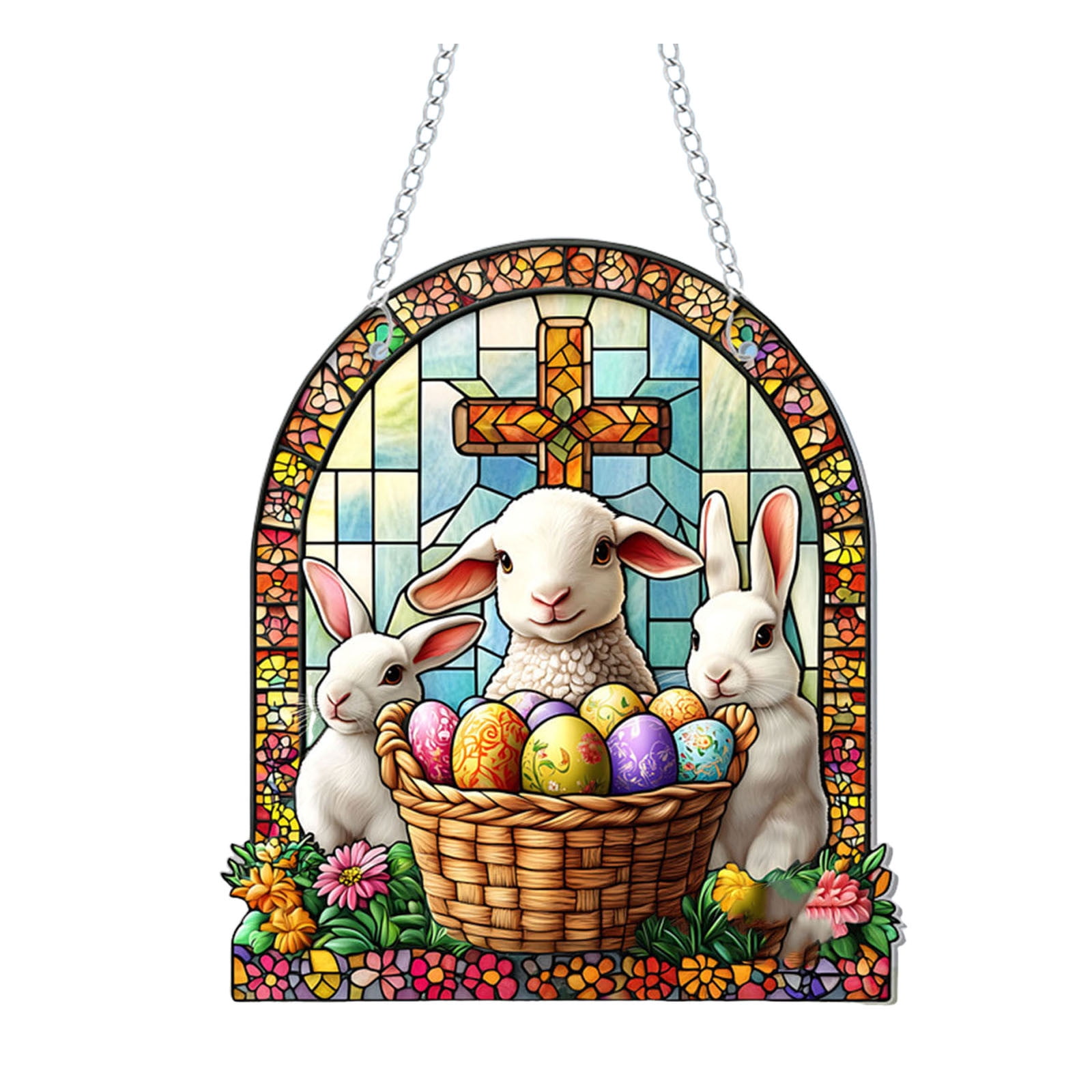 Sheep Rabbit Animal Series 2D Acrylic Hanging Plaque Home Bedroom ...