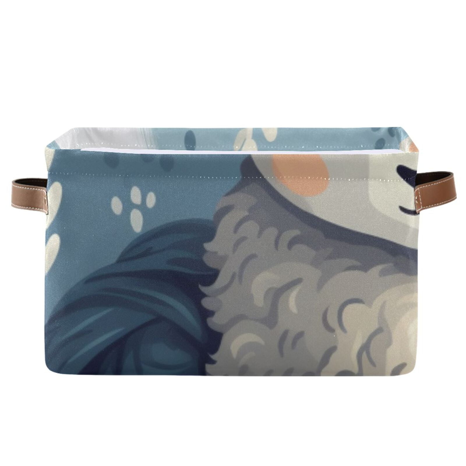 Sheep Scarf Leaves Storage Bins Baskets With Handles Storage Box ...
