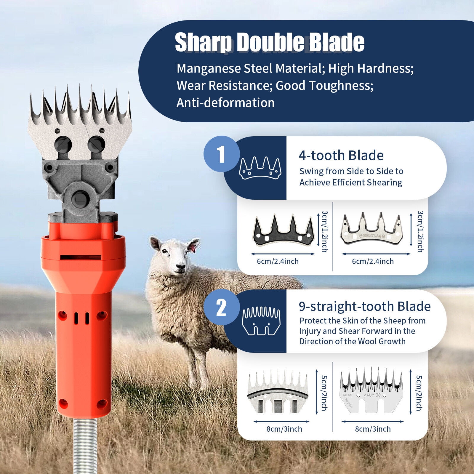 Sheep Shears Professional Heavy Duty Electric Sheep Clippers Sheep ...