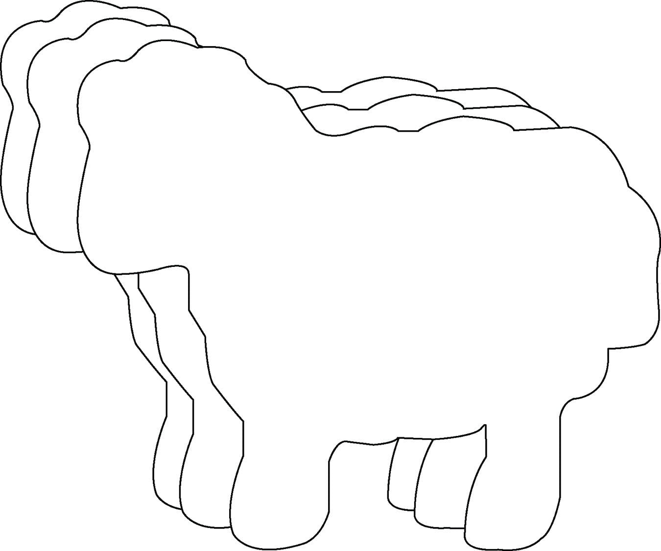 Sheep Single Color Creative Cut-Outs, 5.5in, 31 pcs - Walmart.com