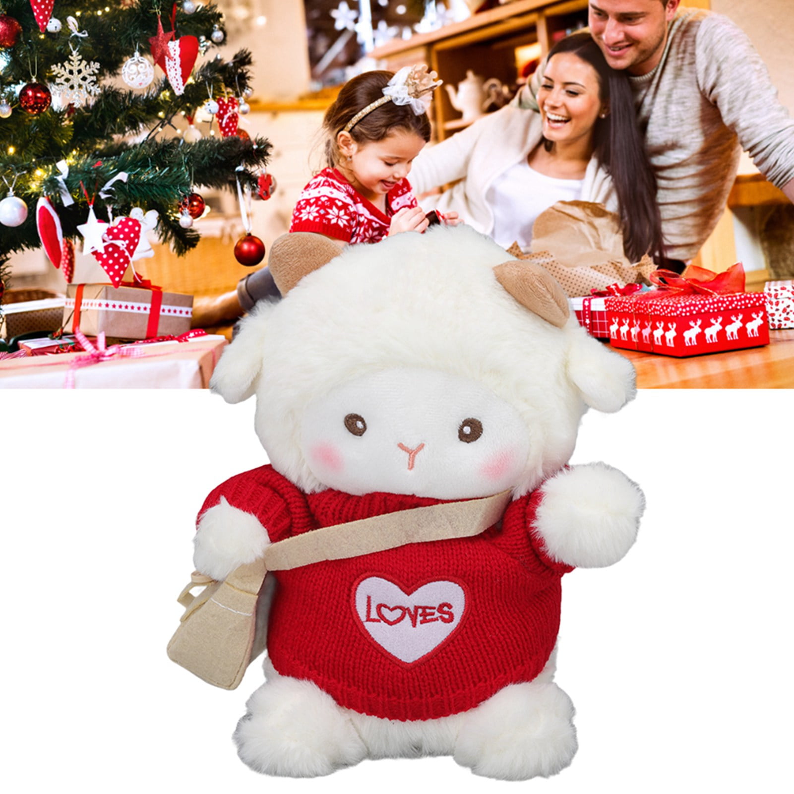 Sheep Stuffed Animal Plush Toy, Gifts Cute Plush Stuffed Animal Sheep ...