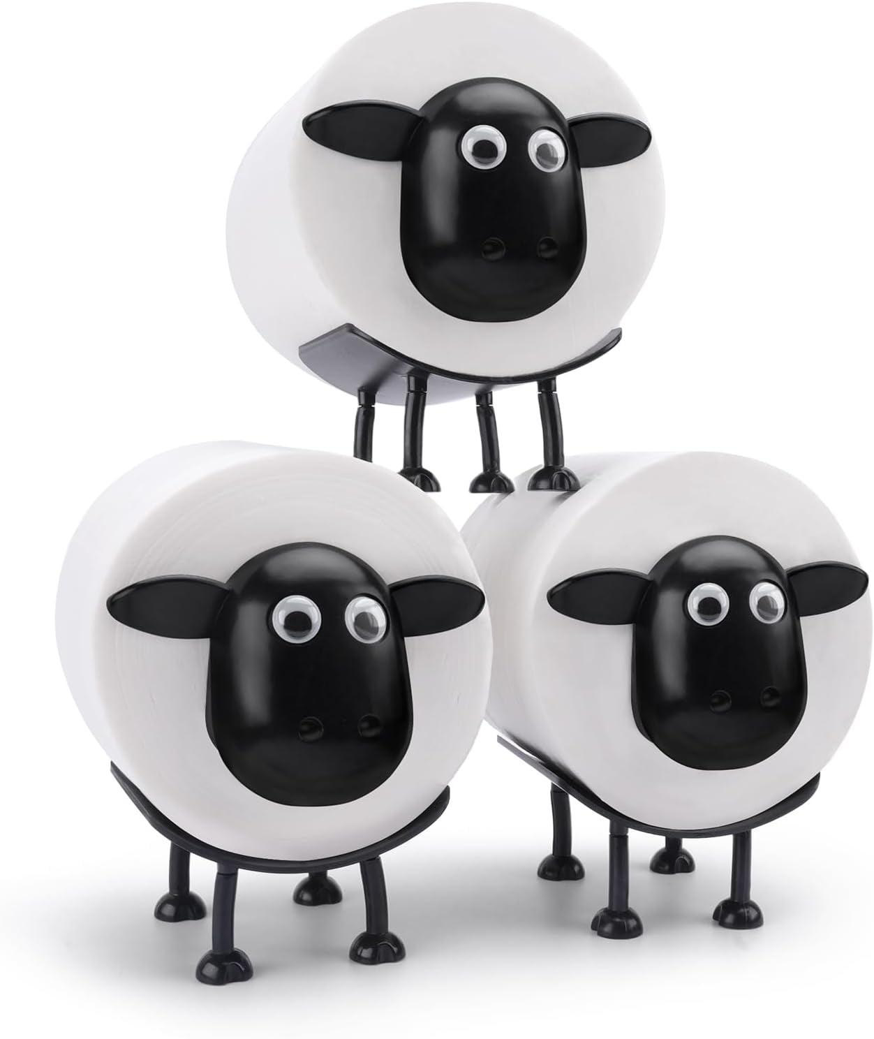 Sheep Toilet Paper Roll Holder, Tissue Paper Storage Stand, 3D Printed Black Sheep Loo Roll ...
