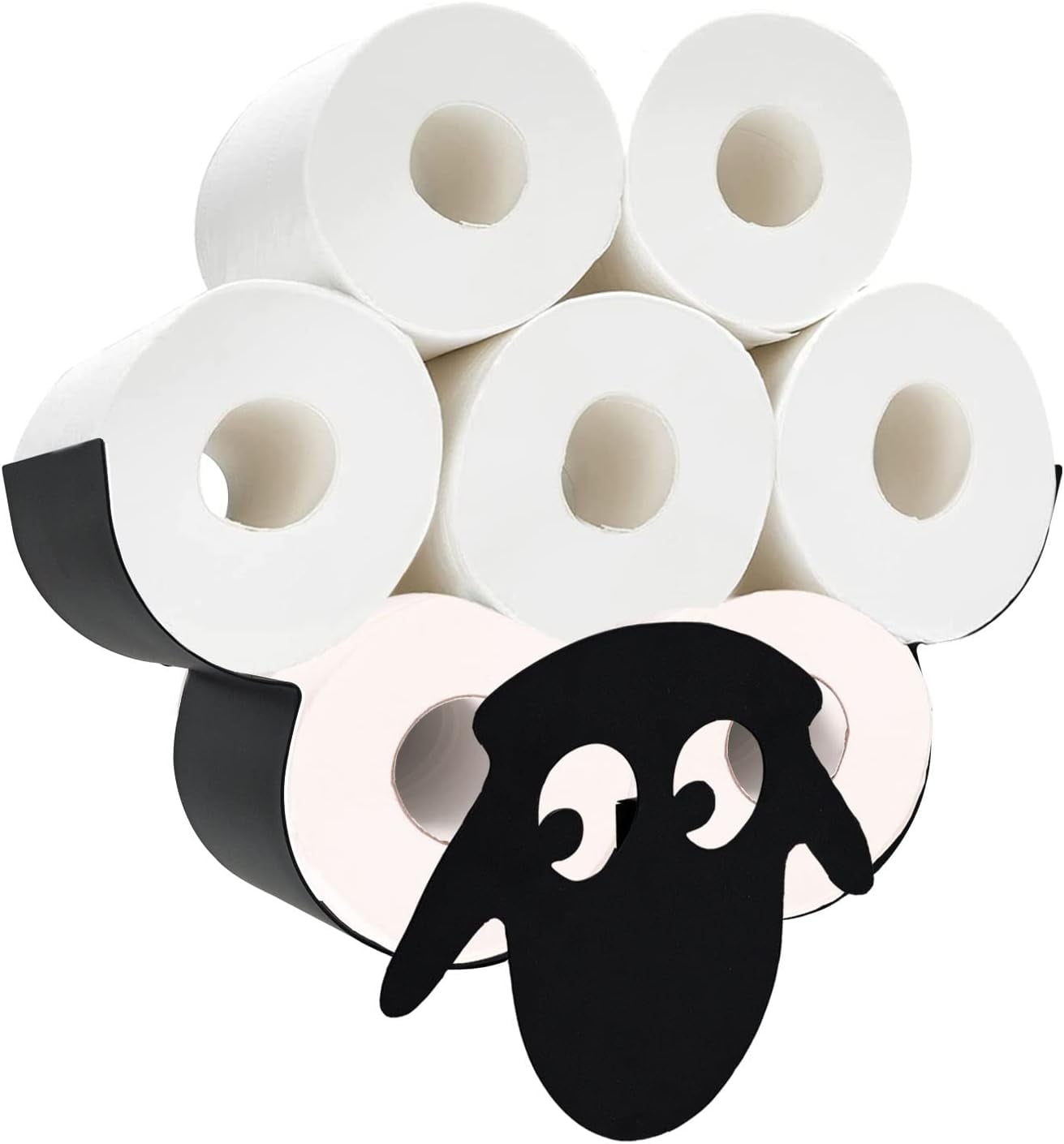 Sheep Toilet Paper Storage Hold, Wall Mounted Floating Shelf Toilet ...