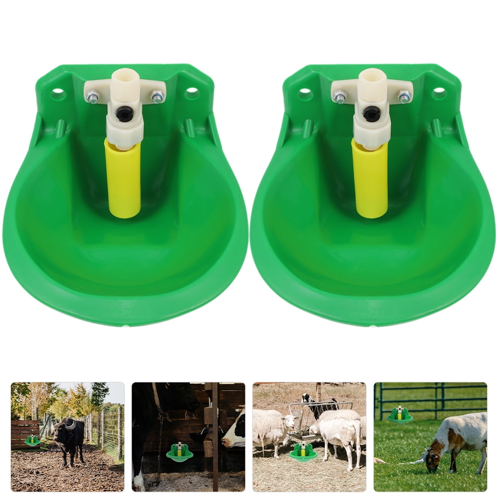Sheep Water Bowl, 2 Pack Automatic Drinking Waterer for Goat Calves ...