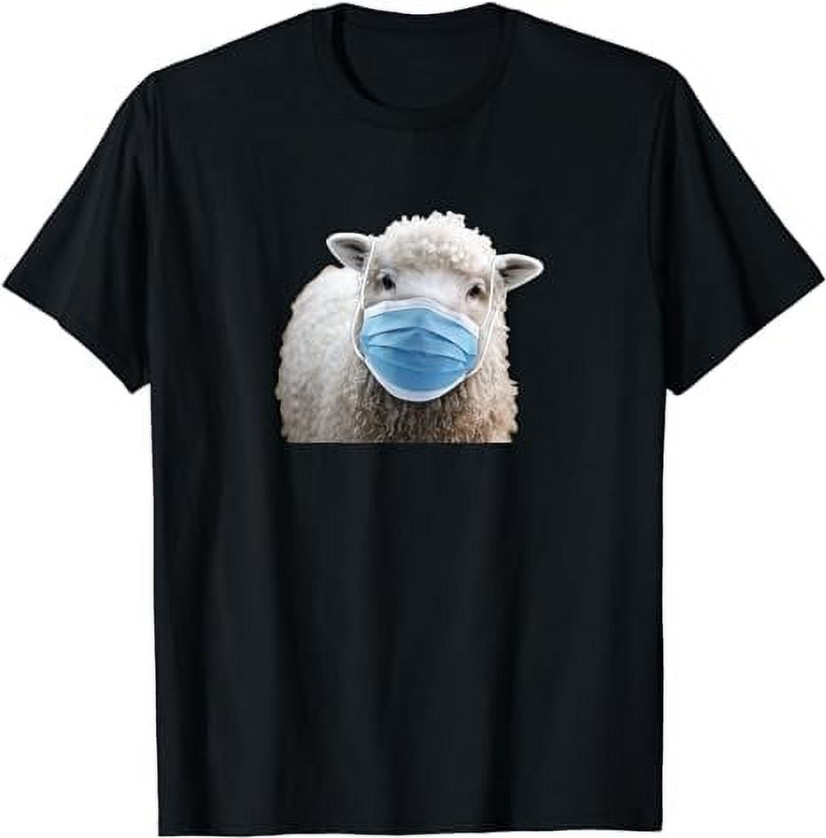 Sheep Wearing Mask Anti-Mask T-Shirt - Walmart.com