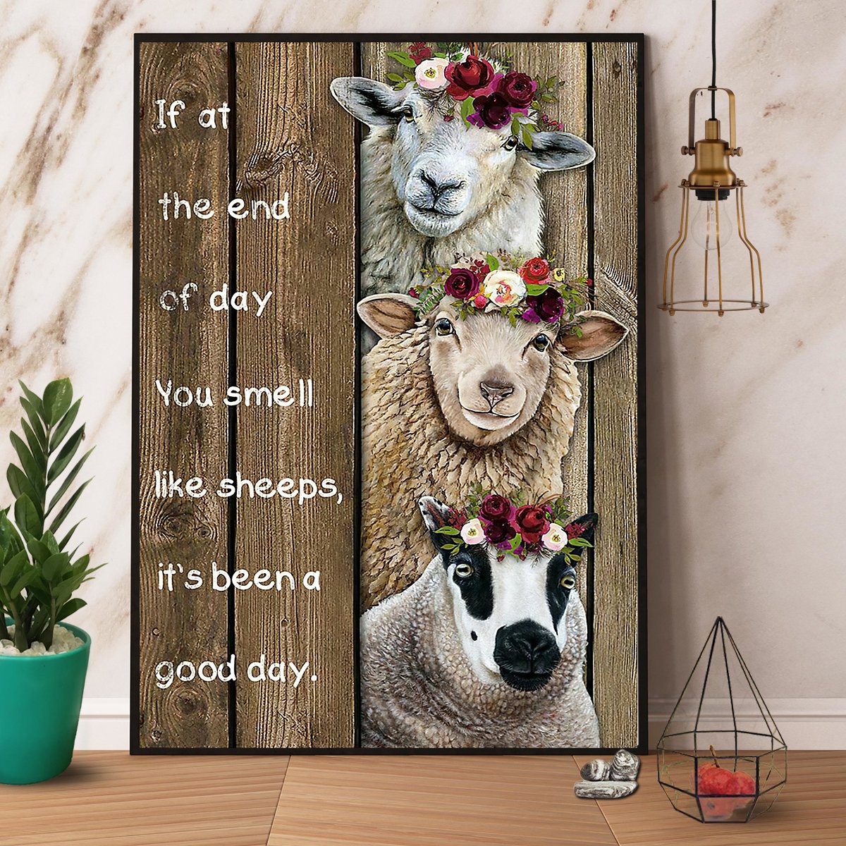 Sheep You Smell Like Sheeps It'S Been A Good Day Paper Poster No Frame Matte Wall Art Decor 11 x ...