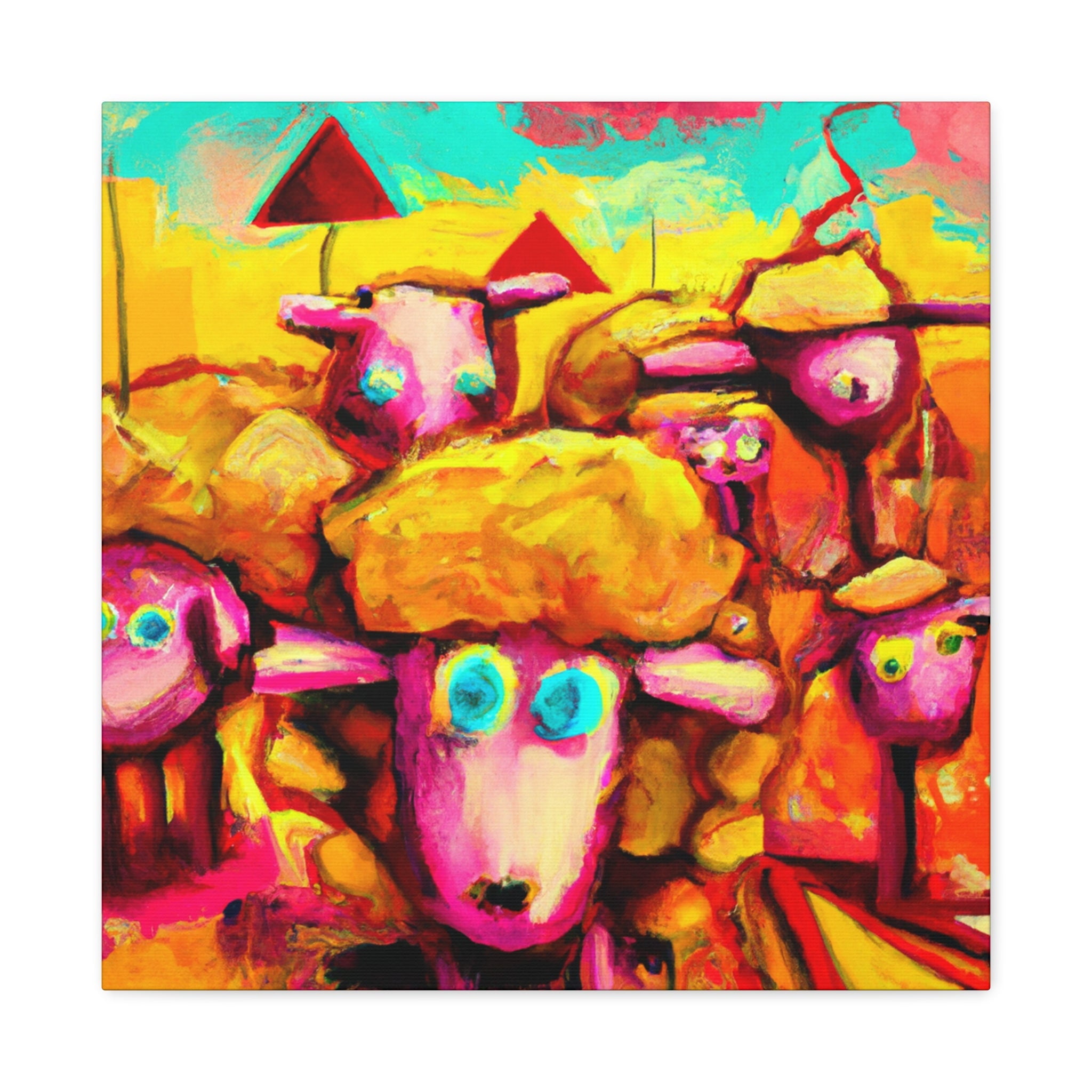 "Sheep in Springtime" - Canvas - Walmart.com