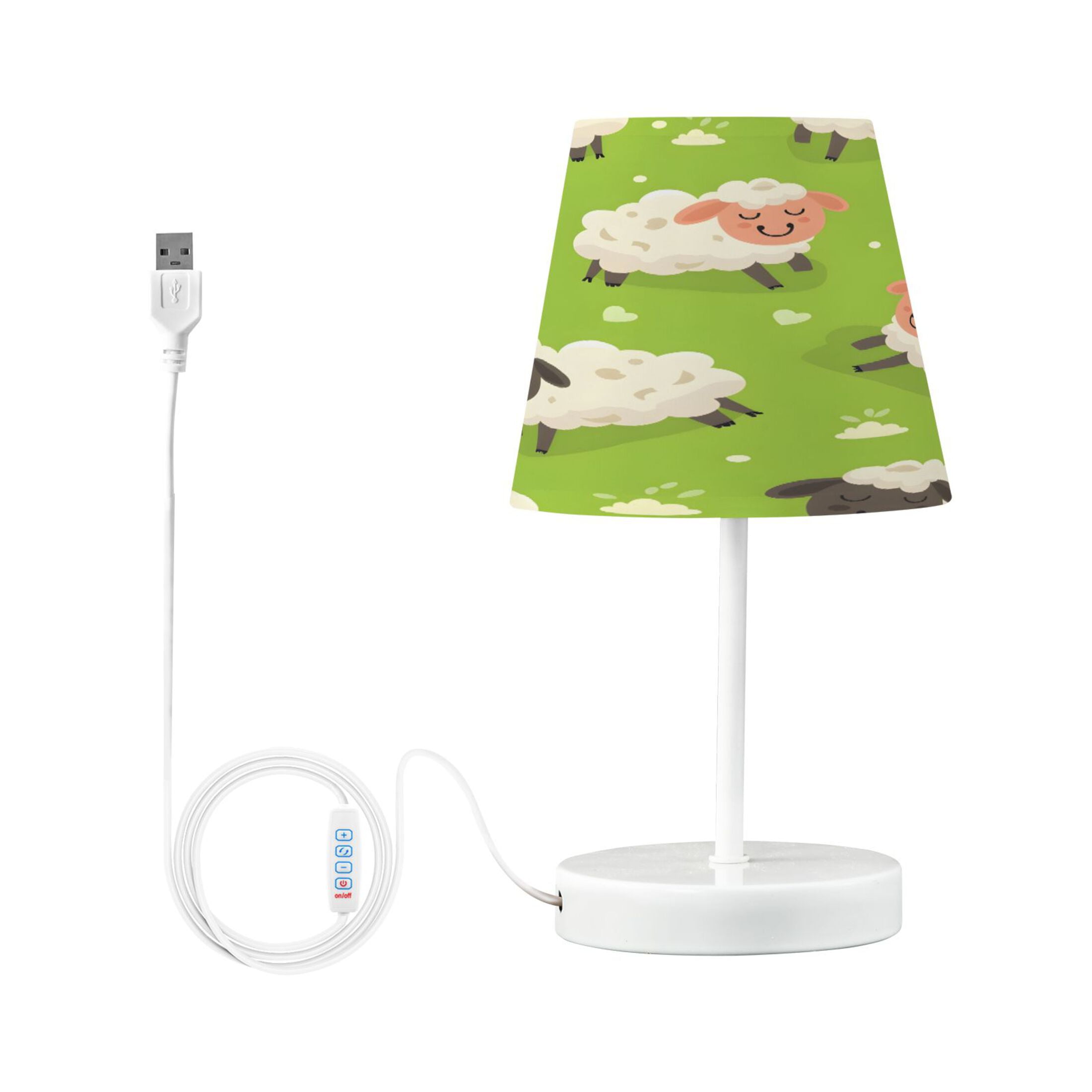 Sheep on Lawn Desk Lamp LED Table Nightstand Lamps with 3 Color ...