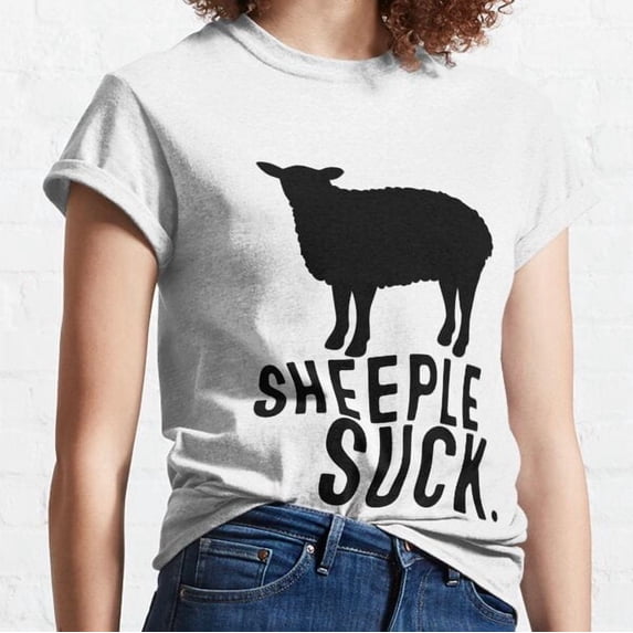 Sheeple People Classic T-shirt - Walmart.com