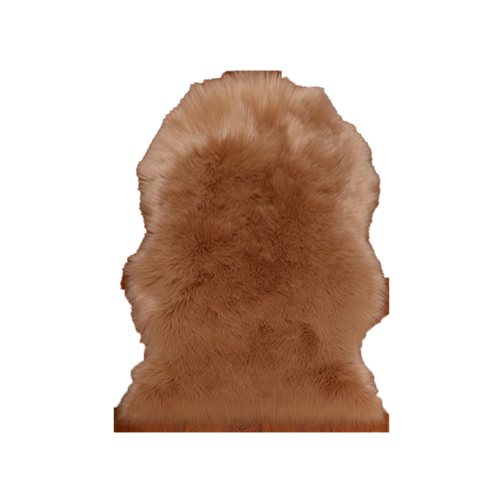 Sheepskin rug, white pile rug, machine washable long hair rug, bedroom ...