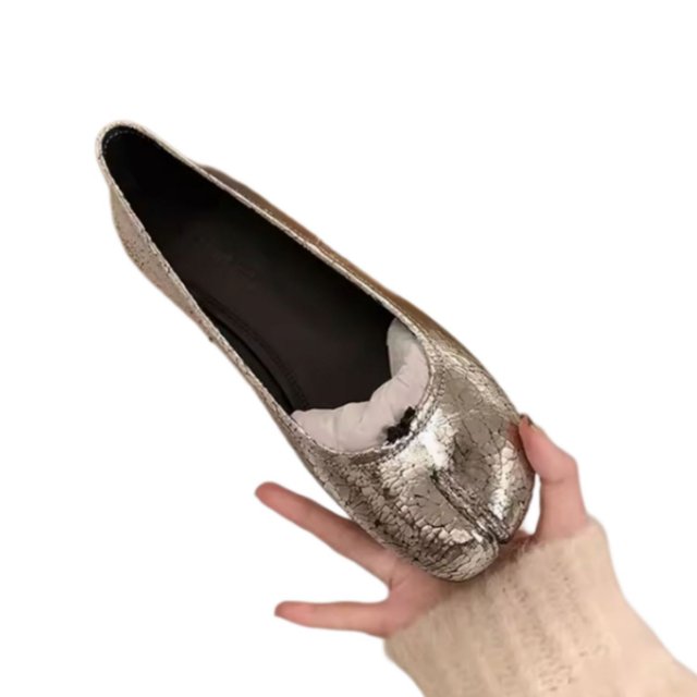 Sheepskin, soft sole, soft surface, fashion, versatile, split-toed ...