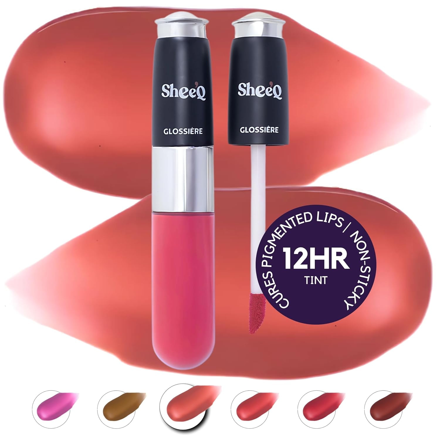 Sheeq Glossire Hydrating Lip Gloss 6 Shades Lightweight NonSticky ...