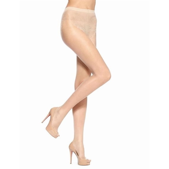 No Nonsense Womens Sheer And Silky Lace Panty Pantyhose Bare Bisque