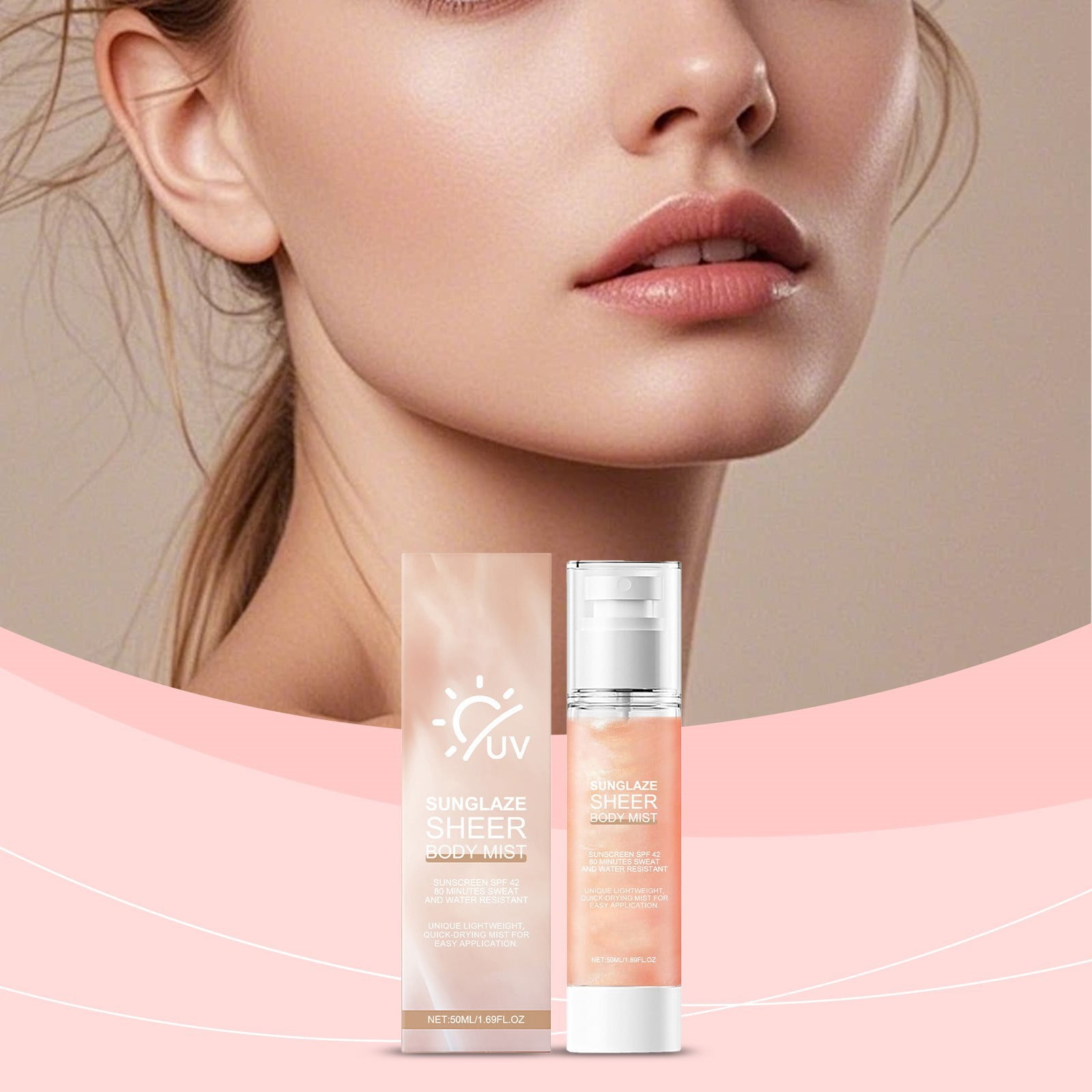 Sheer Body Mist Sunscreen Infused With Shimmering Body Oil Hydrating ...